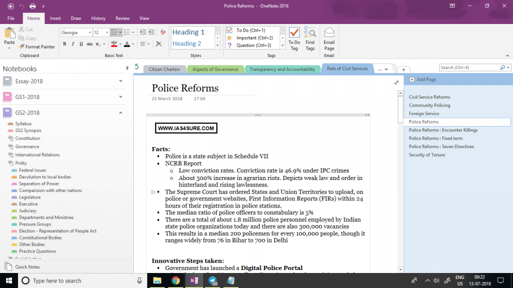 What are the benefits of making notes on Onenote? – IAS4Sure