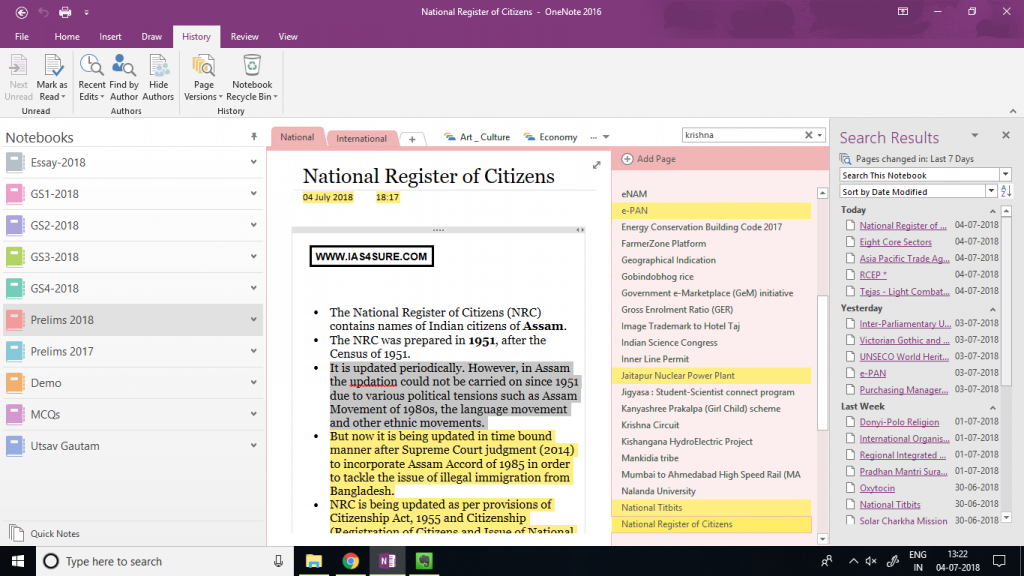What are the benefits of making notes on Onenote? - IAS4Sure
